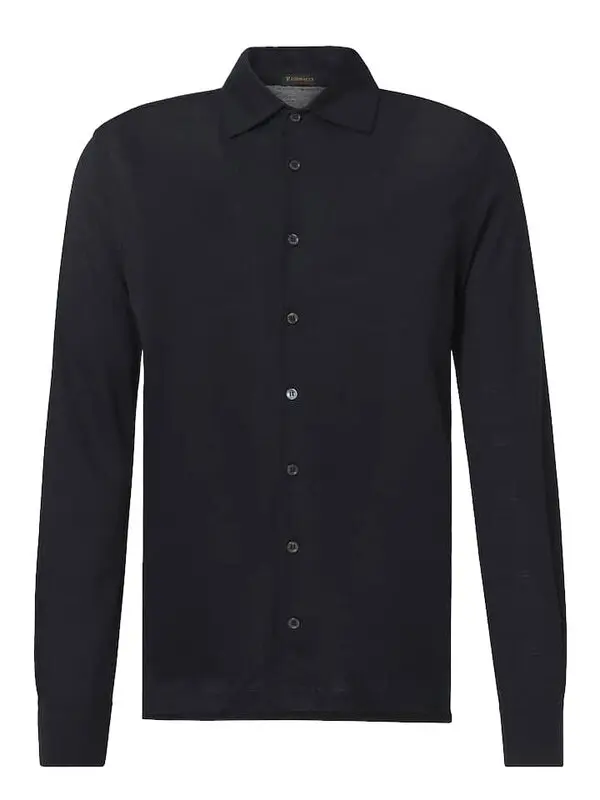 Rubinacci Wool Shirt - Blue