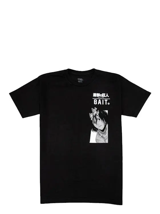 BAIT X Attack On Titan Mikasa Tee Shirt - Black