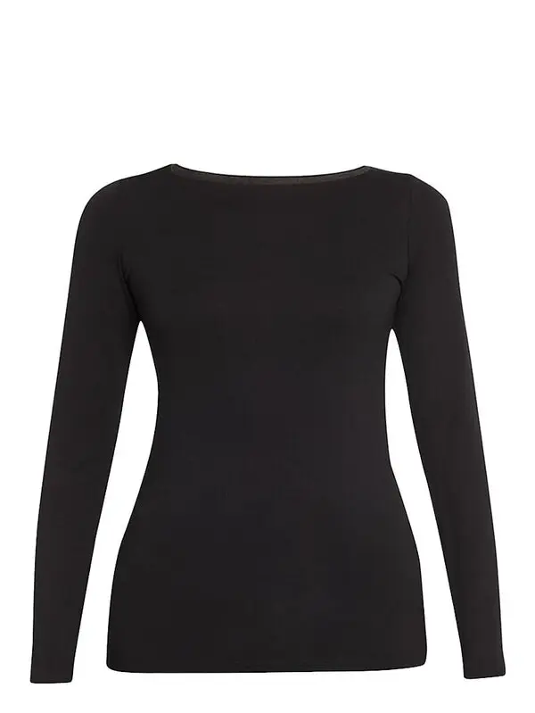 Majestic Filatures Soft Touch Long-sleeve Top - Black