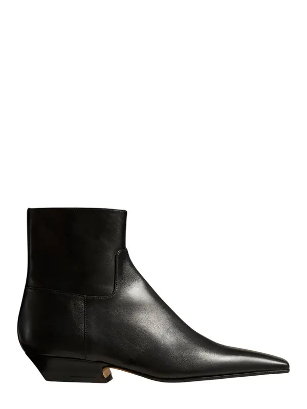 Khaite Leather Marfa Boots - Black