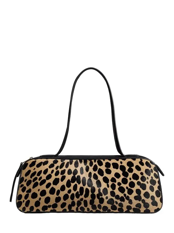 Khaite Simona Shoulder Bag - Camel / Black