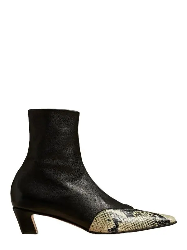 Khaite Nevada Stretch Low Boots - Black