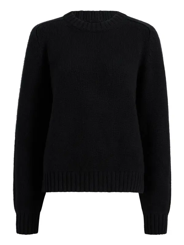 Khaite Mae Cashmere Pullover - Black