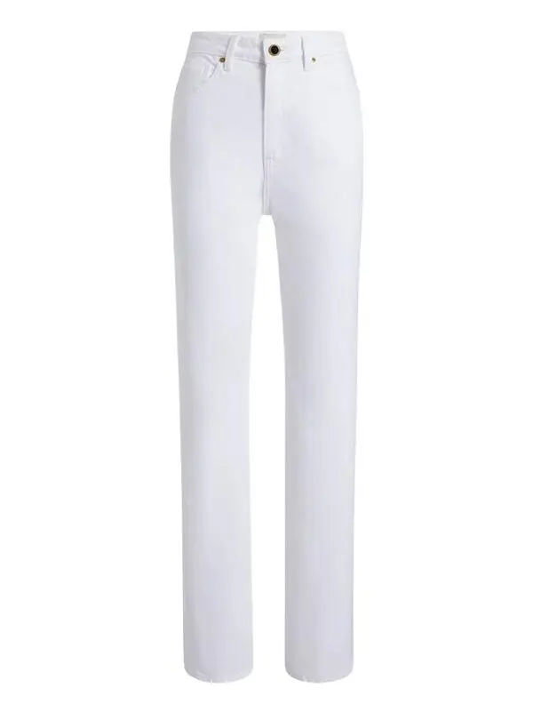 Khaite Danielle High-rise Jeans - White