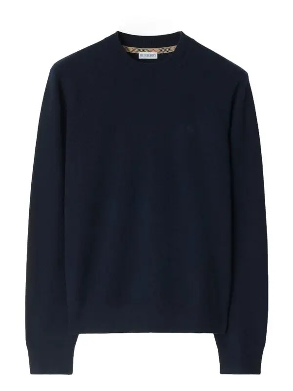 Burberry Cashmere Blend Sweater - Navy
