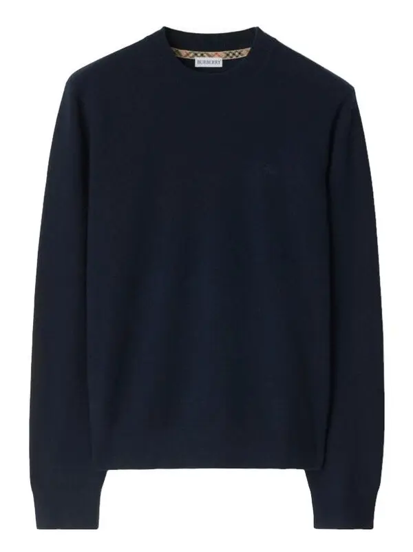 Burberry Cashmere Blend Sweater - Navy