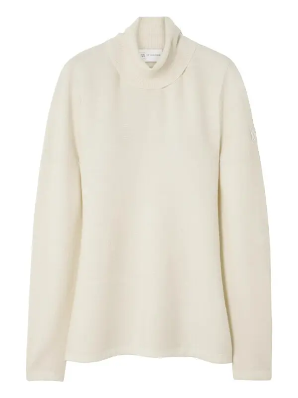 WE NORWEGIANS Uvdal Merino Wool Turtleneck Sweater - Neutrals