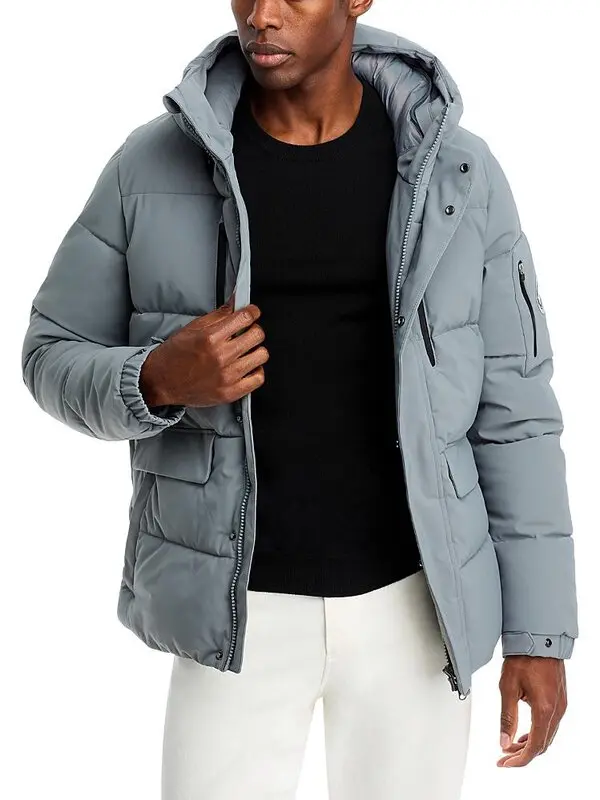 SAVE THE DUCK Alter Hooded Puffer Jacket - Mid Grey