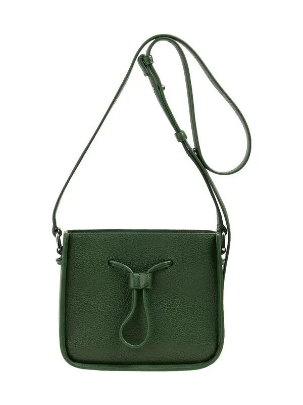 3.1 Phillip Lim Soleil Mini Pebbled Leather Bucket Bag - Forest Green