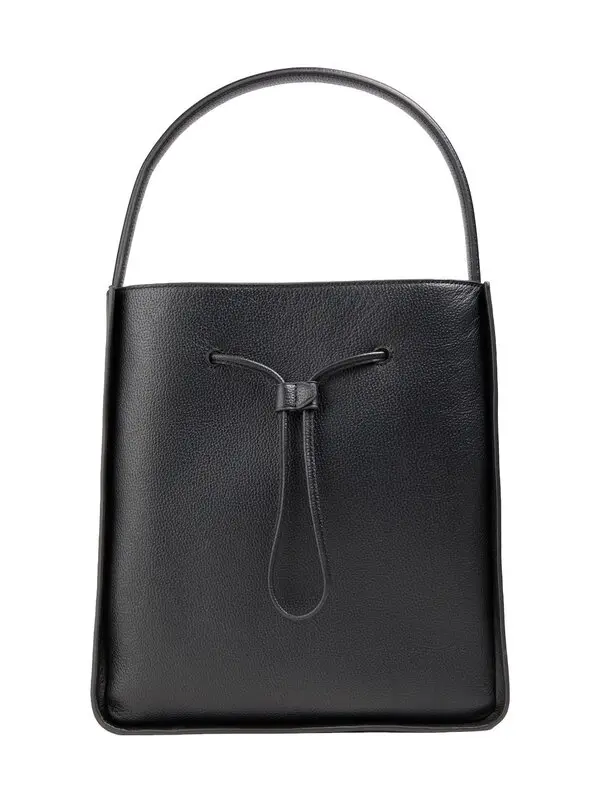 3.1 Phillip Lim Soleil Pebbled Leather Bucket Bag - Black