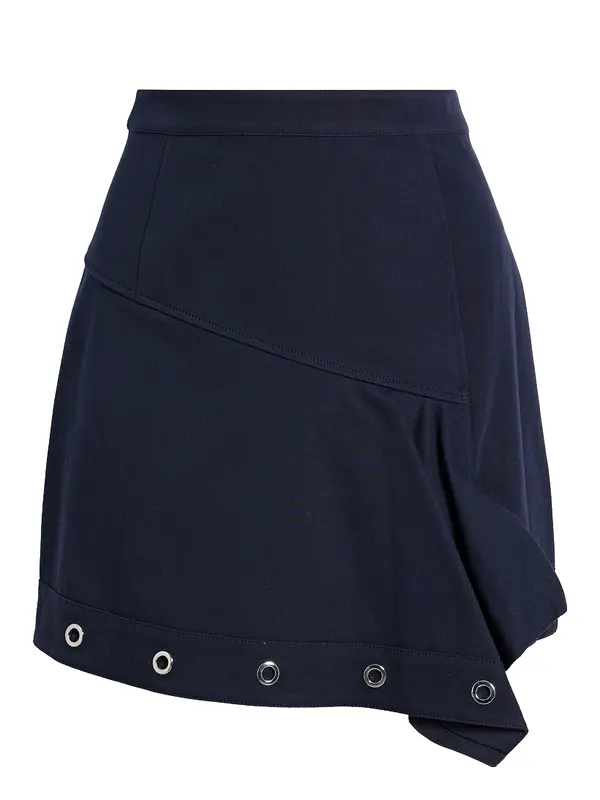 3.1 Phillip Lim Asymmetric Embellished Mini Skirt - Midnight Blue