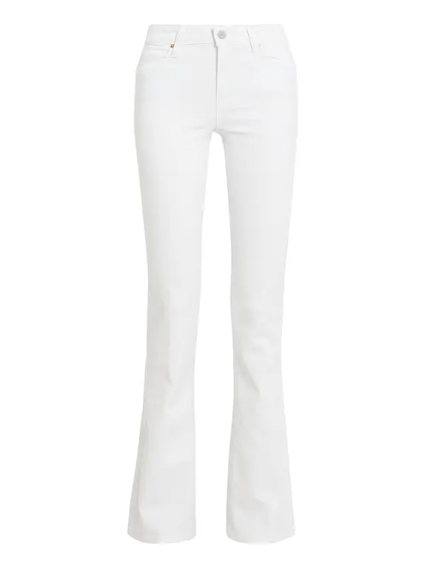 Paige Manhattan High-rise Bootcut Jeans - White
