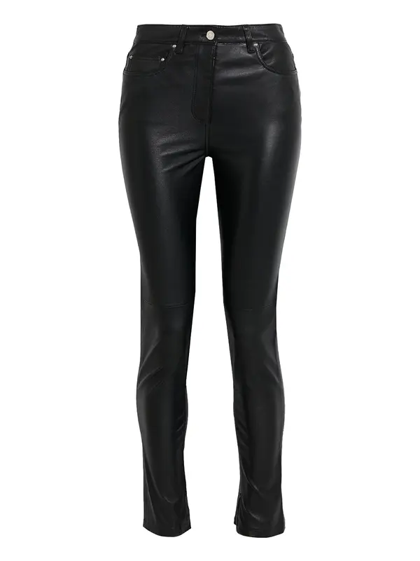 IRO PARIS Dojo Leather Skinny Pants - Black
