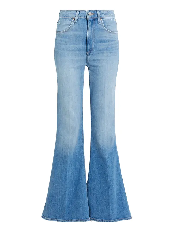 Paige Charlie High-rise Flared Jeans - Light Denim