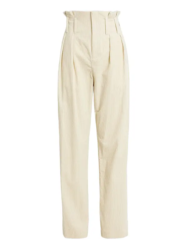 IRO PARIS Jake Cotton-corduroy Pants - Ecru