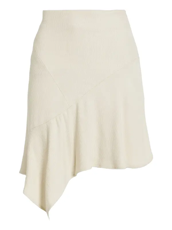IRO PARIS Isaura Asymmetric Mini Skirt - Ivory