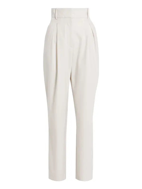 IRO PARIS Motel Pleated Tapered Pants - Ecru
