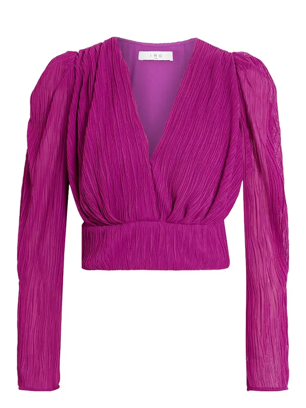 IRO PARIS Amili Cropped Top - Magenta