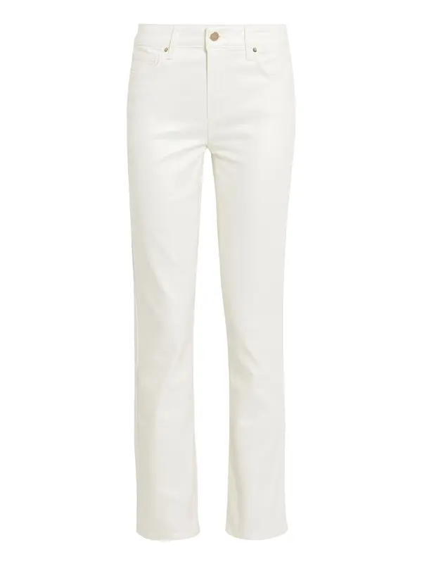 Paige Cindy High-rise Straight-leg Jeans - Ivory