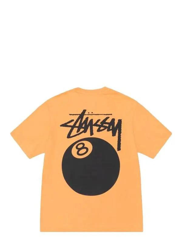 StÜssy 8 Ball Tee Pigment Dyed T-shirt - Orange