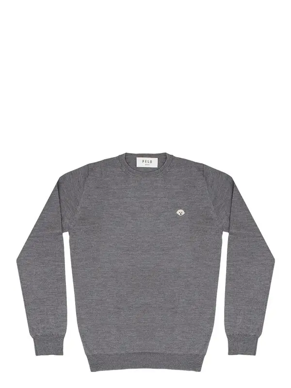 PELO FOUNDATION Merino Wool Crewneck Sweater - Grey