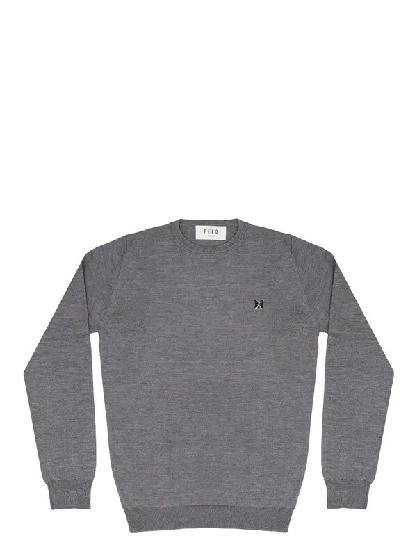 PELO FOUNDATION Merino Wool Crewneck - Grey
