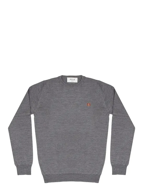 PELO FOUNDATION Fine Merino Wool Crewneck - Grey