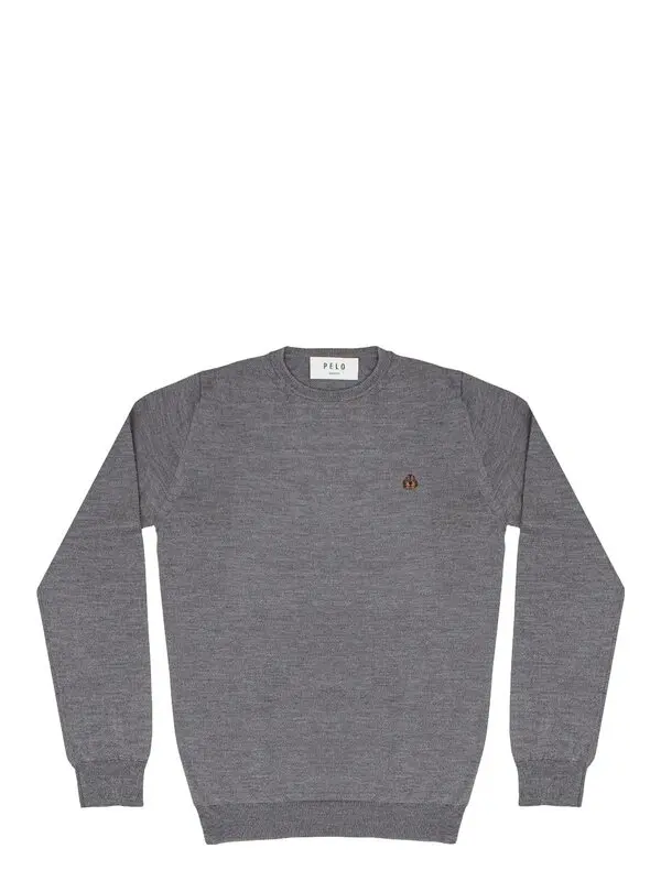 PELO FOUNDATION Merino Wool Crewneck - Grey