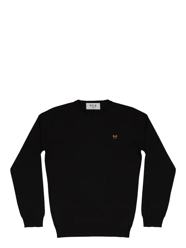 PELO FOUNDATION Merinos Crewneck - Black