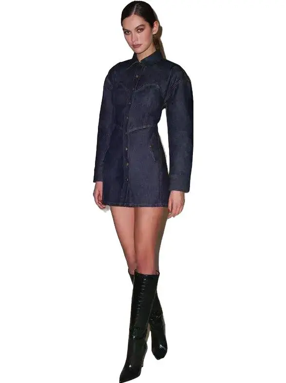 Fleur Du Mal Shirt Dress - Denim