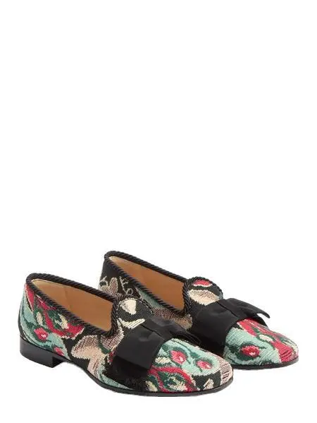 Valentino Garavani Bowow Jacquard Loafer - Black