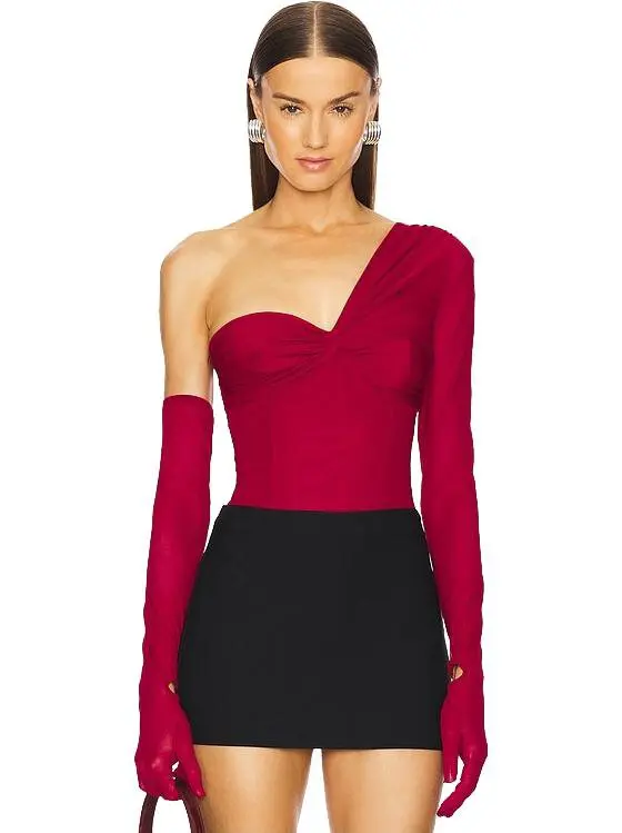 MICHAEL COSTELLO X Revolve Nobu Bodysuit - Red