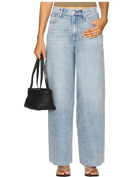 Rag & Bone Featherweight Sofie High Rise Wide Leg Jeans - Mira
