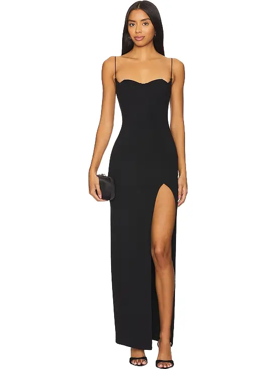 CAMILA COELHO Nova Maxi Dress - Black