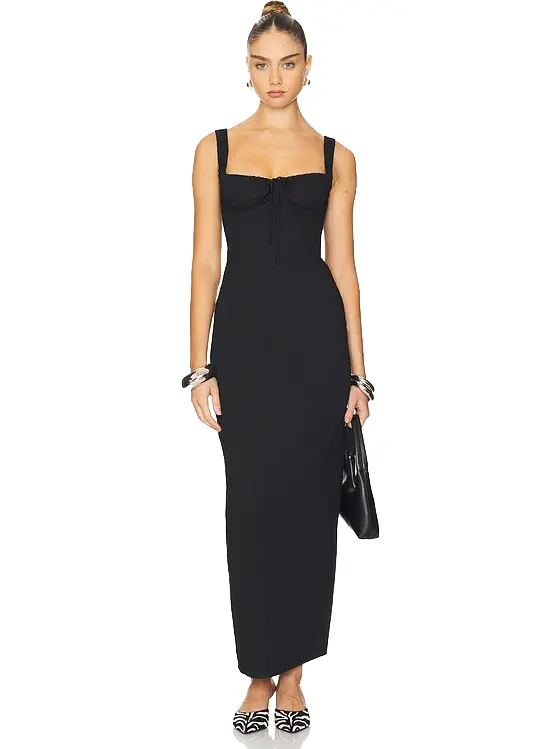 Lioness Hot Nights Maxi Dress - Onyx