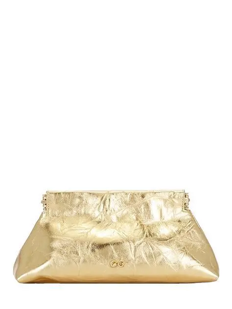 Cult Gaia Lillia Mini Clutch - Brass