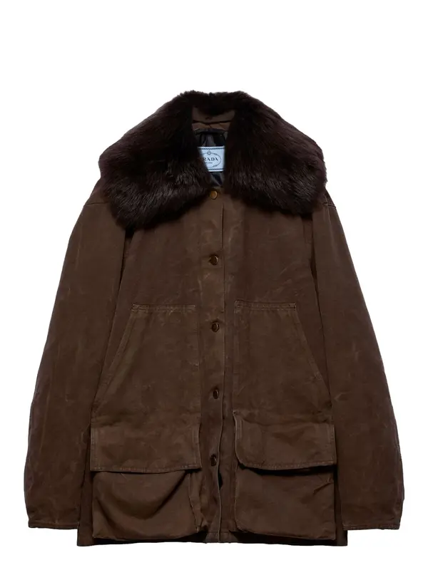 Prada Canvas Jacket - Brown
