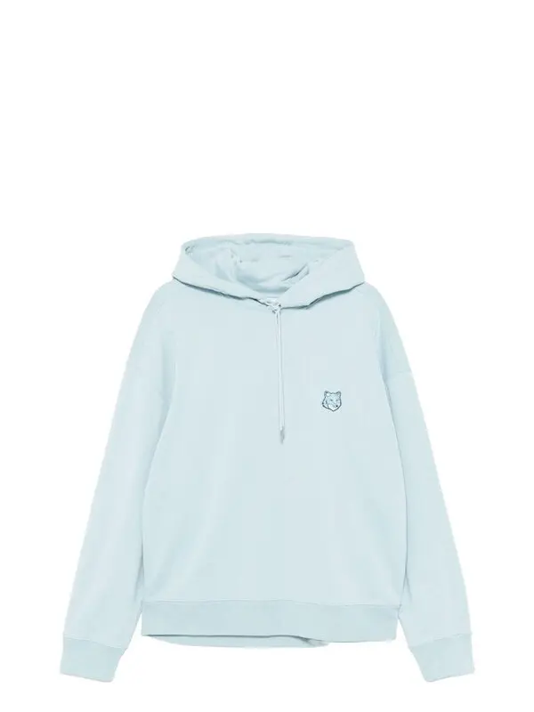 Maison Kitsuné Bold Fox Head-patch Hoodie - Blue