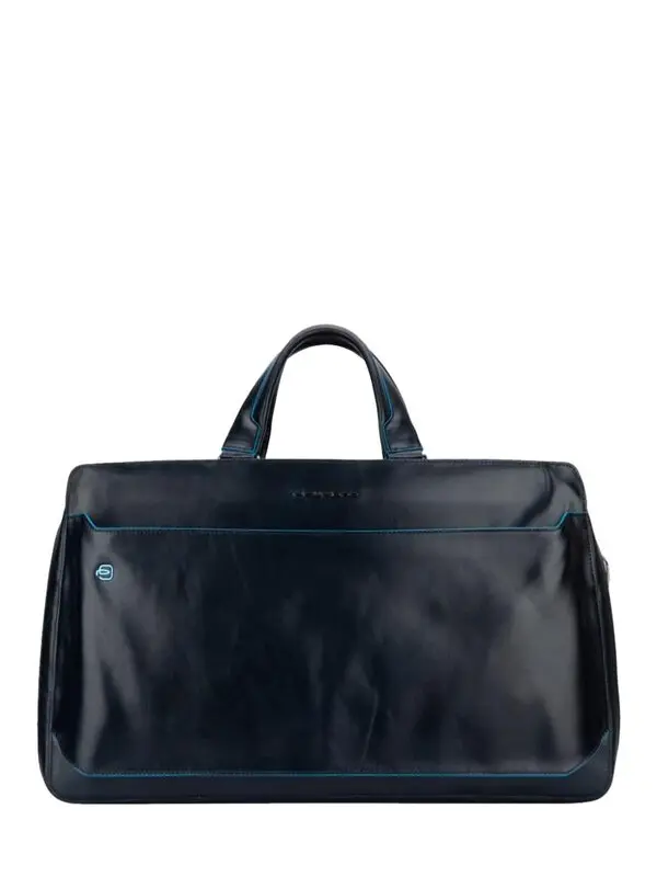 PIQUADRO Leather Luggage Bag - Blue