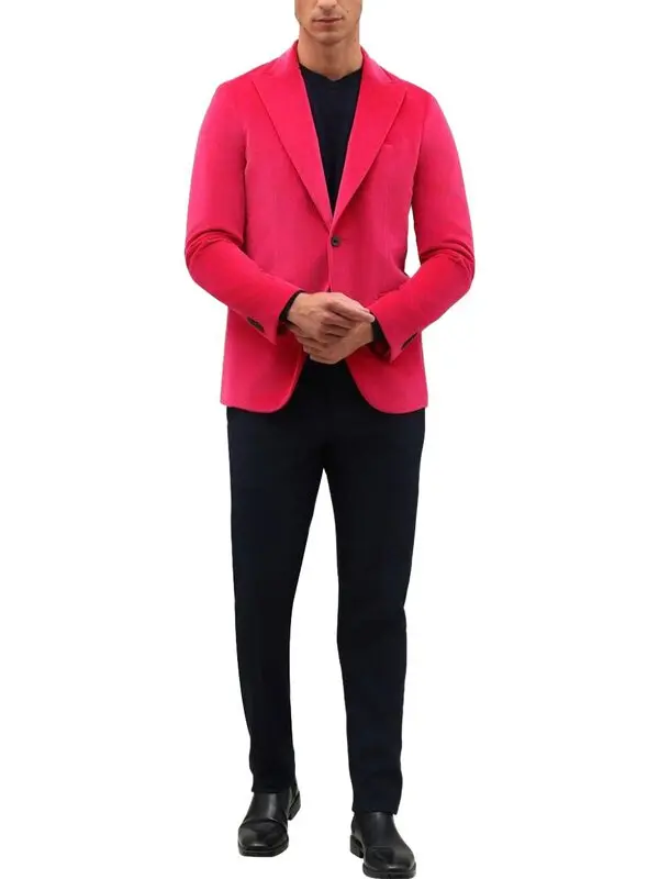 Boglioli Peak-lapels Single-breasted Blazer - Pink