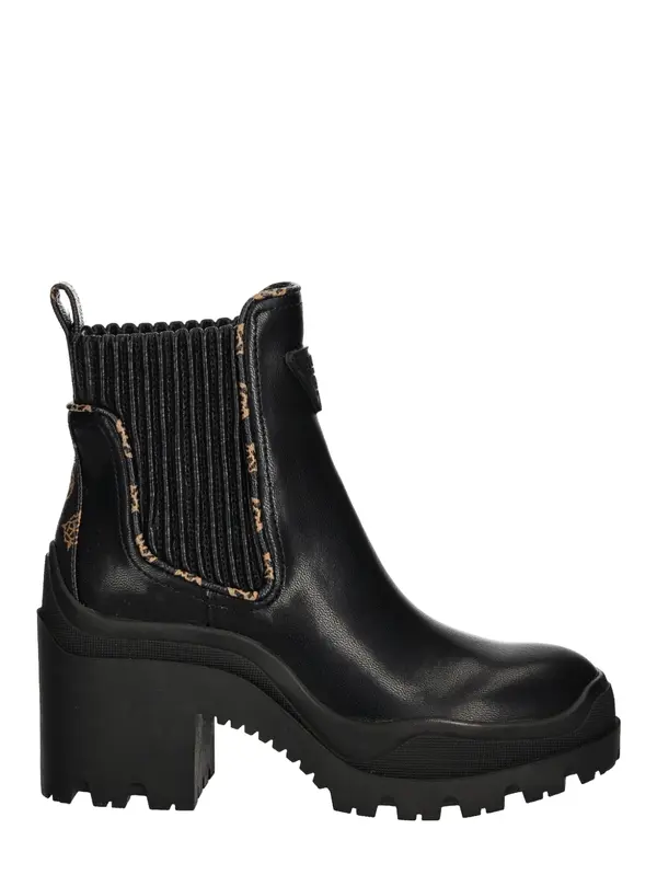 Guess Logo-print Boots - Black