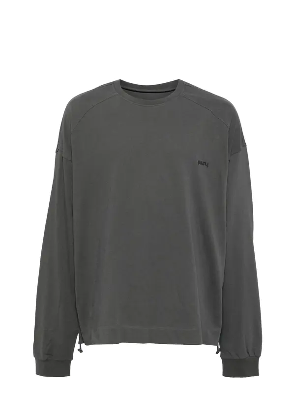 JUUN.J Logo Embroidered Sweatshirt - Grey
