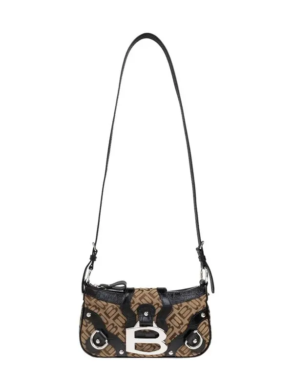 Balenciaga Small Essex Shoulder Bag - Brown