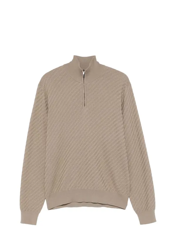 Brioni Textured Top - Neutrals