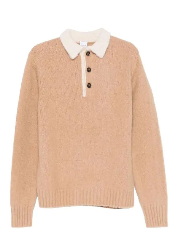 Aspesi Knitted Polo Shirt - Neutrals