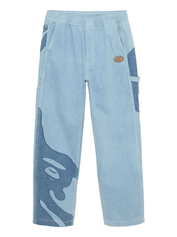 AAPE BY *A BATHING APE® Moonface-logo Jeans - Blue