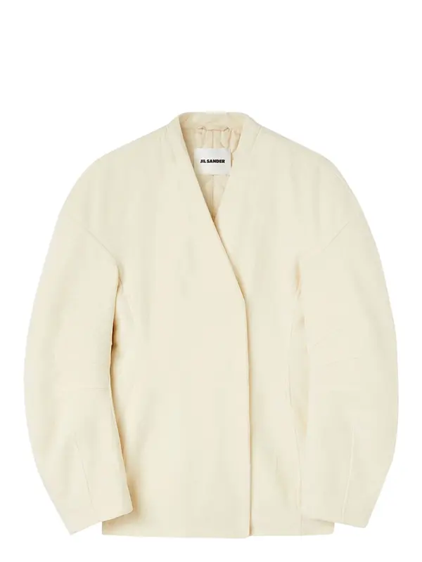 JIL SANDER Wool-blend Jacket - Neutrals