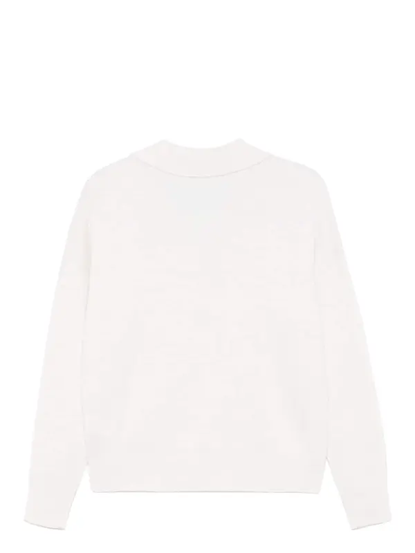 Peserico Long-sleeve Polo Top - Neutrals