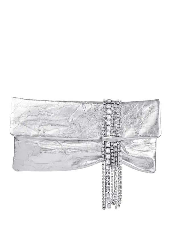 JIMMY CHOO Zandra Clutch - Silver