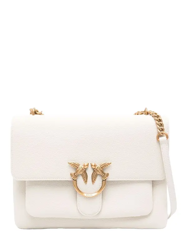 Pinko Love One Soft Shoulder Bag - Neutrals